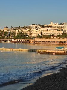 Gümbet Sahil Yolu (Muğla, Bodrum, Gümbet Mah.), plaj  Bodrum'dan