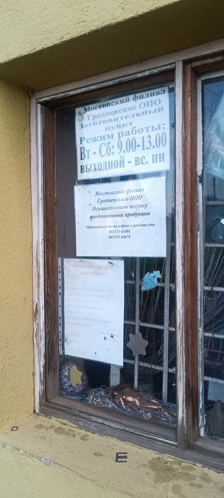 Geri dönüşüm maddeleri Мостовский филиал Гродненское Опо заготовительный пункт, Mosti, foto