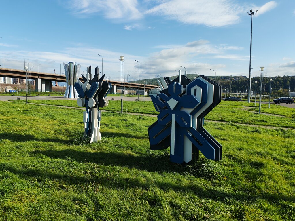 Park, sokak heykeli Летний снег, Krasnoyarsk, foto