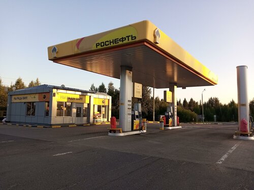 Benzin istasyonu Rosneft, Arhangelskaya oblastı, foto