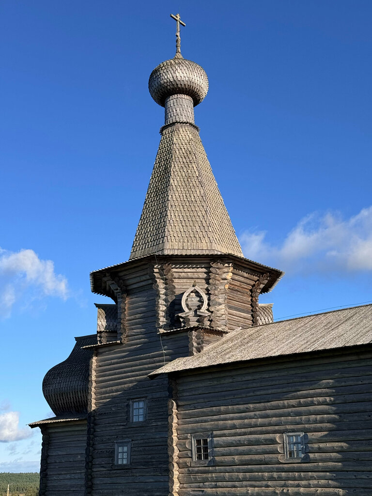 Ortodoks kiliseleri Tserkov Nikolaya Chudotvortsa V Nyonokse, Arhangelskaya oblastı, foto