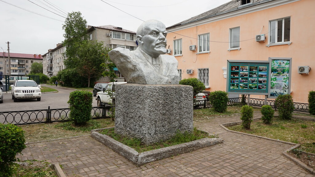 Anıt, heykel В. И. Ленин, Habarovski krayı, foto