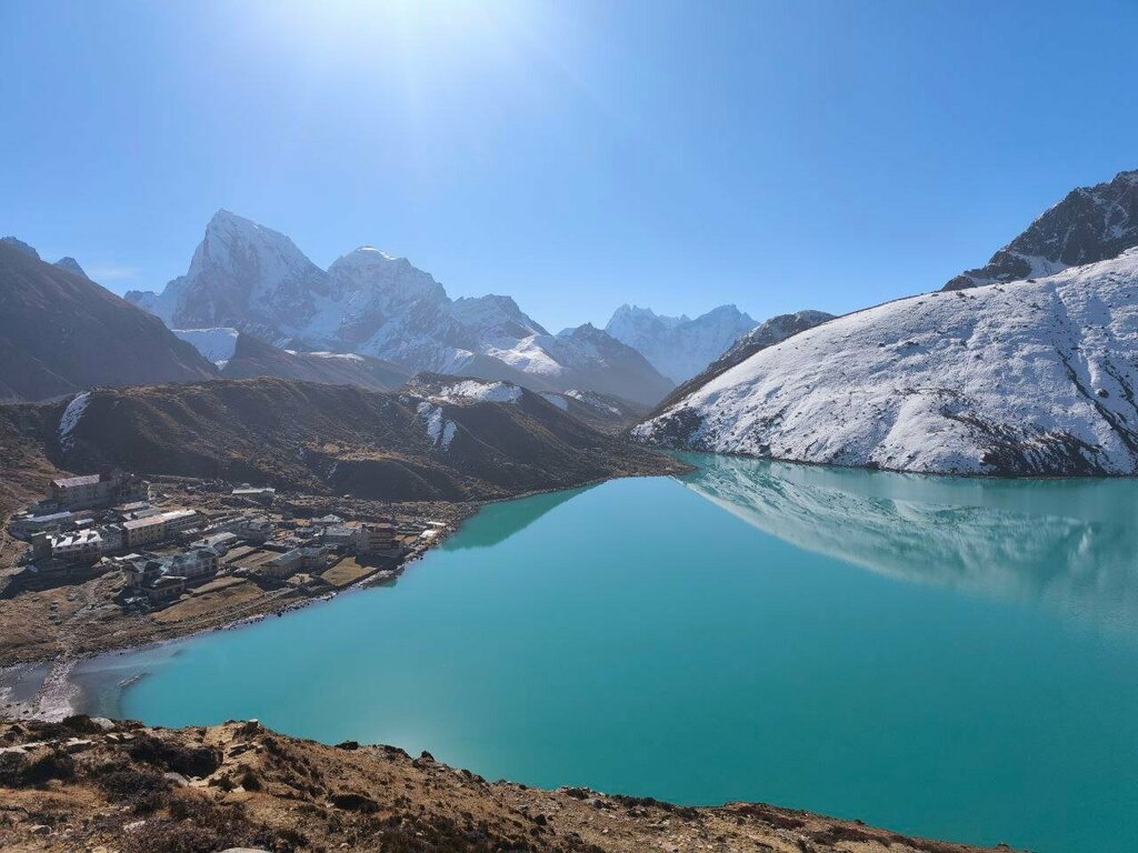 Dağ zirvesi Island Peak, , foto