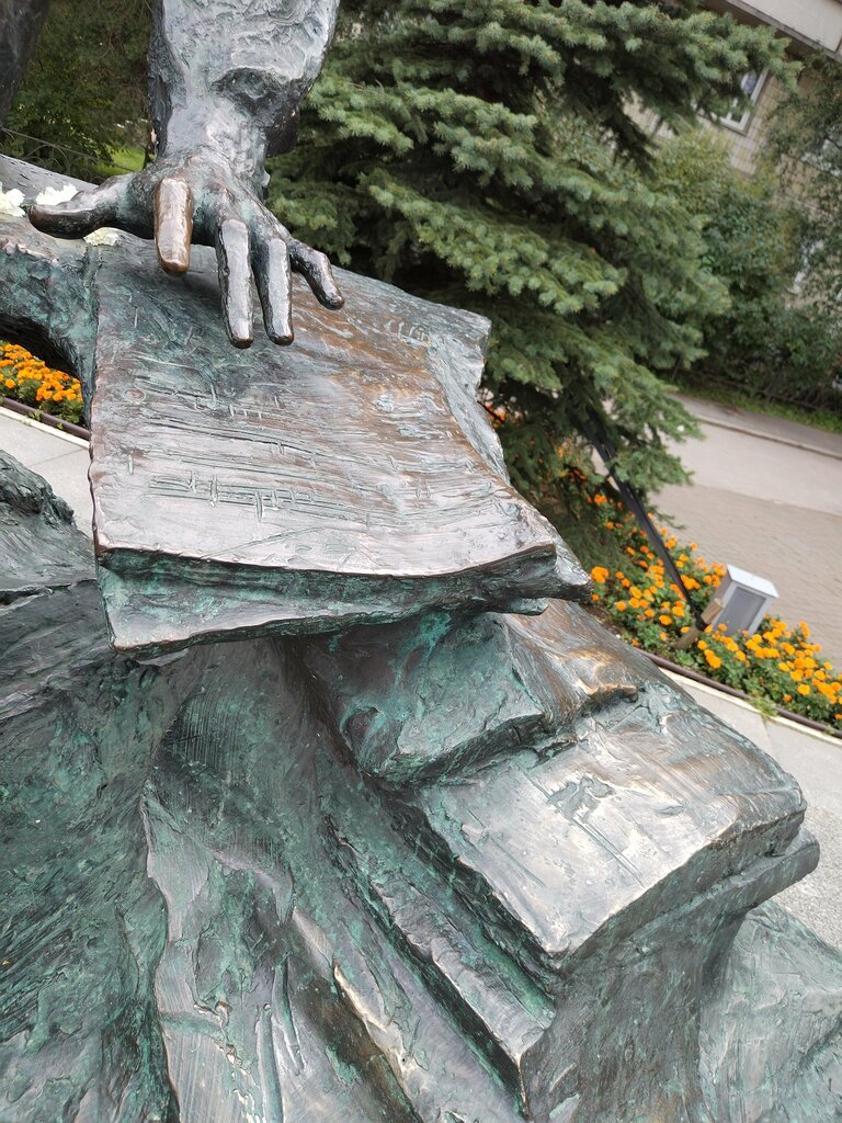 Anıt, heykel Д.Д. Шостакович, Saint‑Petersburg, foto