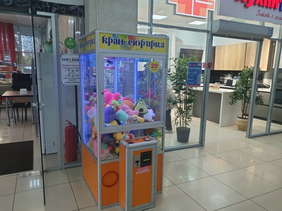 Oyun ve şans oyunu makinaları Кран сюрприз, Novosibirsk, foto