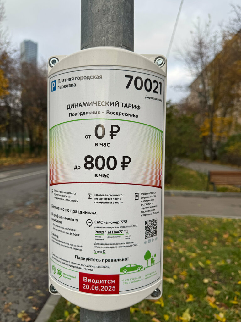 Otopark alanı Парковочная зона № 70021, Moskova, foto