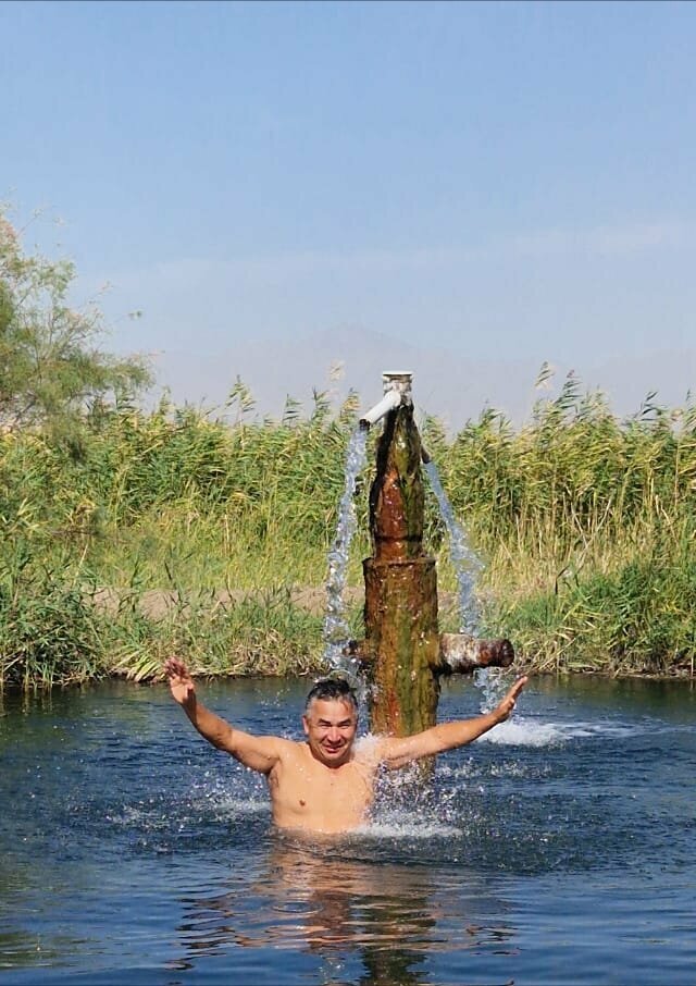 Pınar, çay Ayak Kalkan, Almatı eyaleti, foto