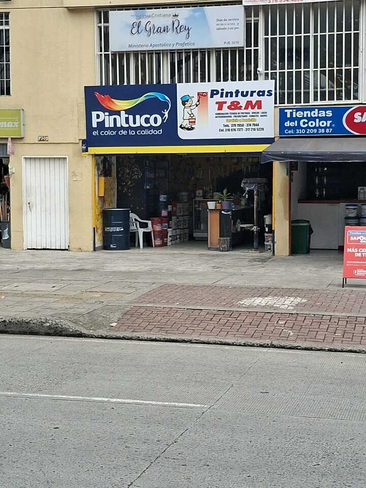 Boya ve cila malzemeleri üretim ve satış yerleri T Y M, Cali, foto