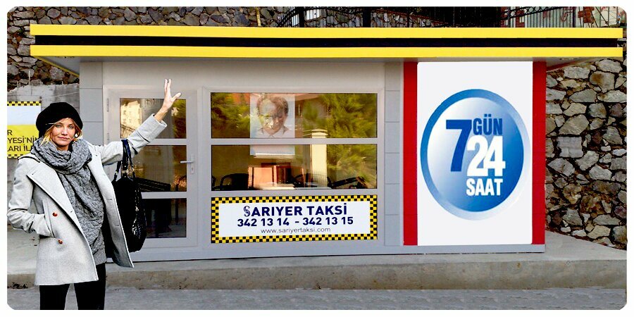Taksi durağı Sarıyer Taksi Siteler, İstanbul, foto