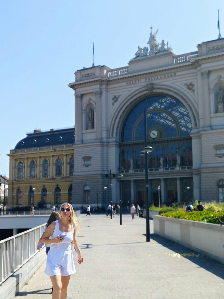 Tren istasyonu pályaudvar Budapest-Keleti, Budapeşte, foto