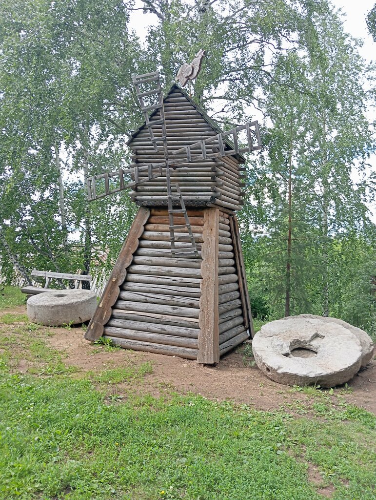 Turistik yerler Деревянная крепость, Çebarkul, foto