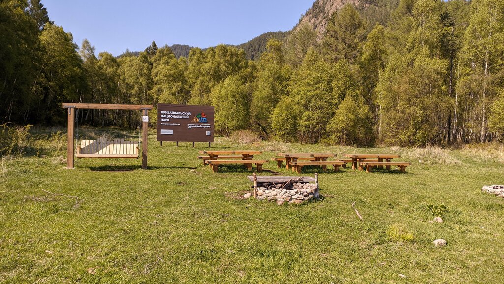 Piknik alanı Place for picnic, İrkutskaya oblastı, foto