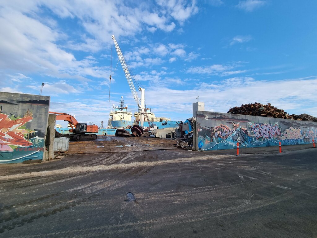Tren istasyonu Grenaa, Orta Danimarka, foto