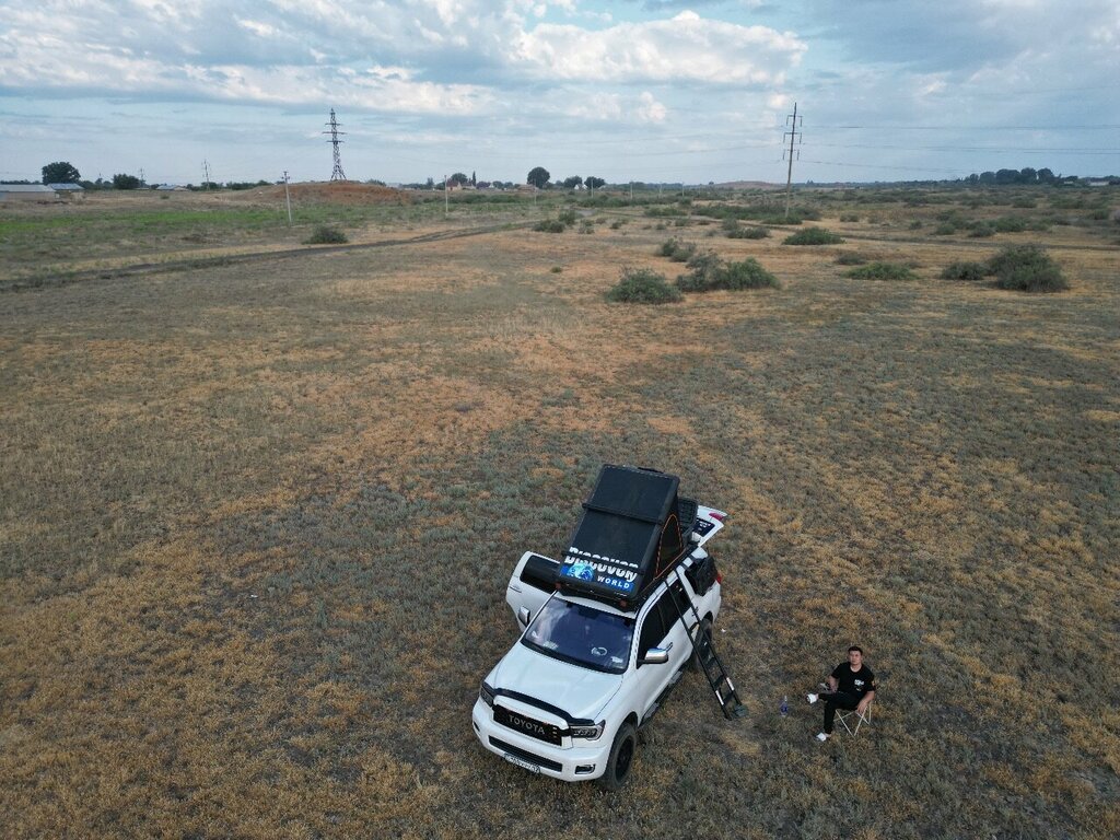 Kamp alanları Autocamping, Batı Kazakistan eyaleti, foto