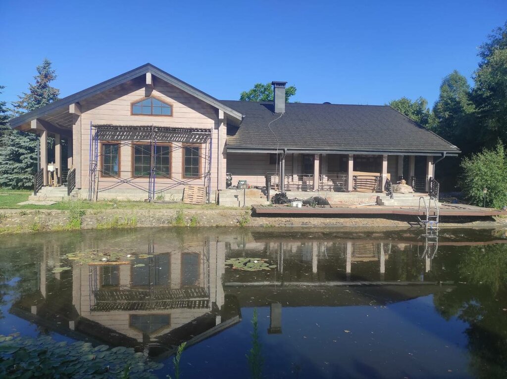 Yazlık ev inşaatı Wooden house construction, Kirov, foto