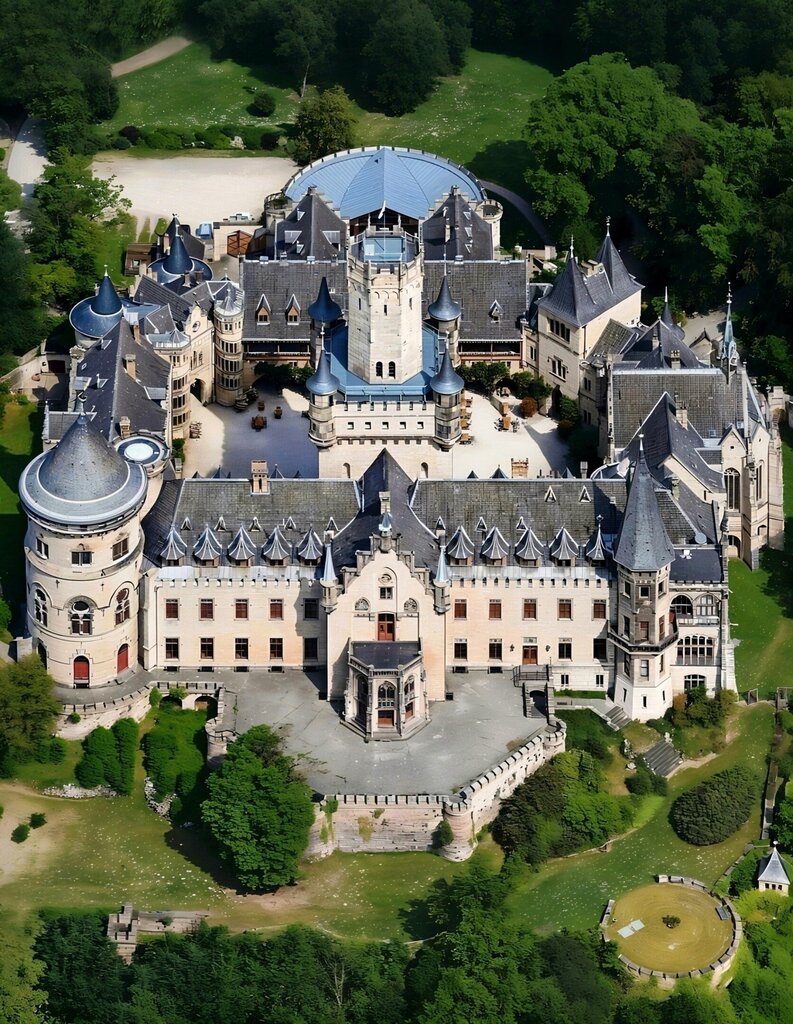 Turistik yerler Schloss Marienburg, Aşağı Saksonya, foto