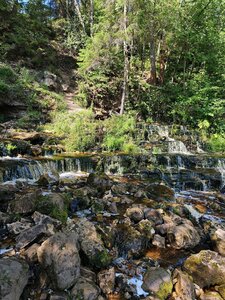 Водопад Понерётка (Novgorod Region, Borovichskiy District, Opechenskoye selskoye poseleniye), şelale  Novgorodskaya oblastından