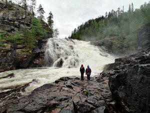 Водопад Большой Янискенгас (Murmansk Region, Kandalakshskiy rayon, reka Kutsayoki), şelale  Murmanskaya oblastından