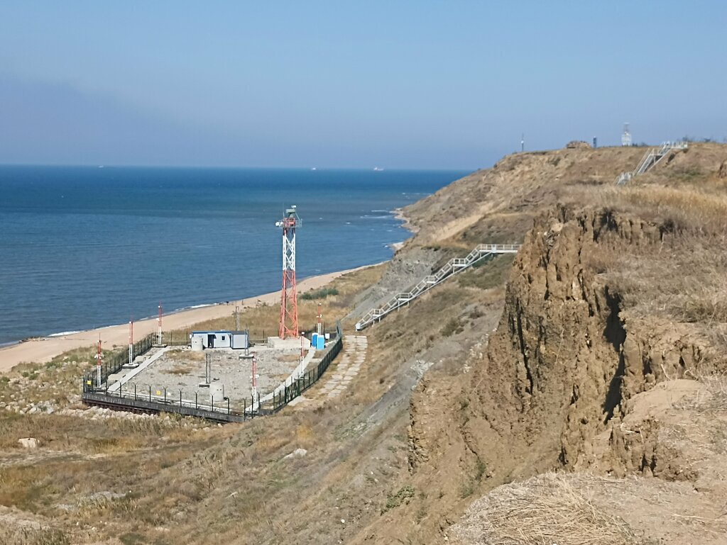Unutulmaz olayların yeri Темрюкский маяк, Krasnodarski krayı, foto