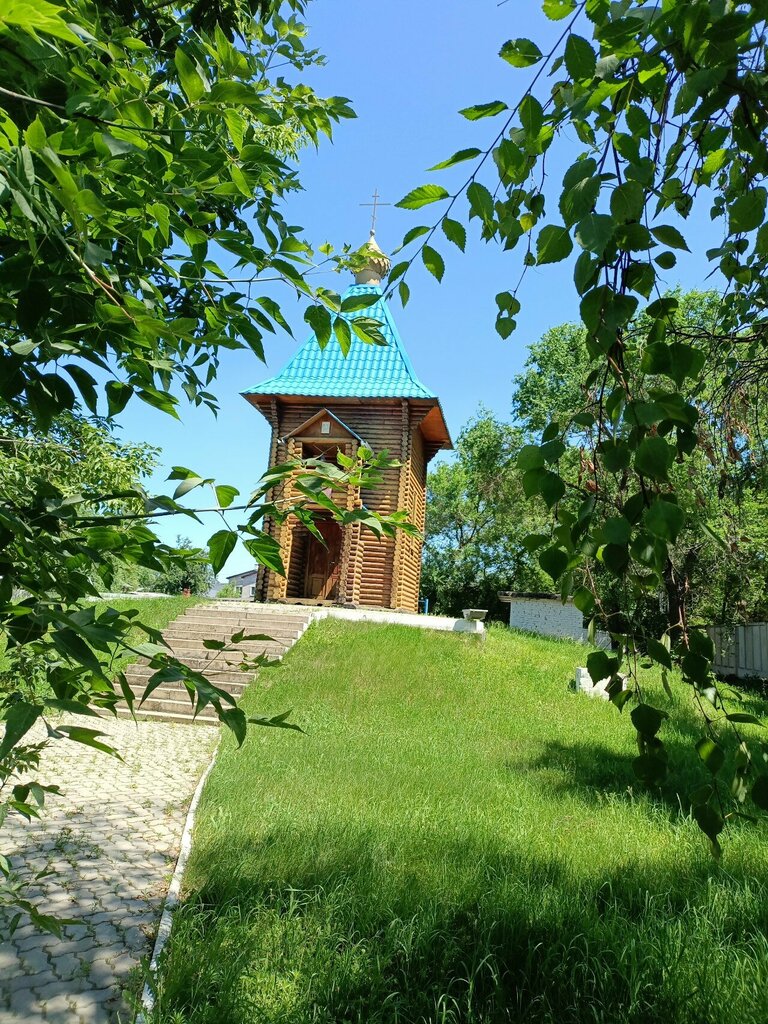 Şapel, haç anıtı Часовня иконы Божией Матери Неопалимая Купина, Blagoveshchensk, foto