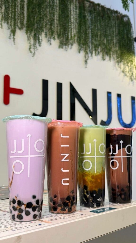Kahve dükkanları Jinju bubble tea, Moskova, foto