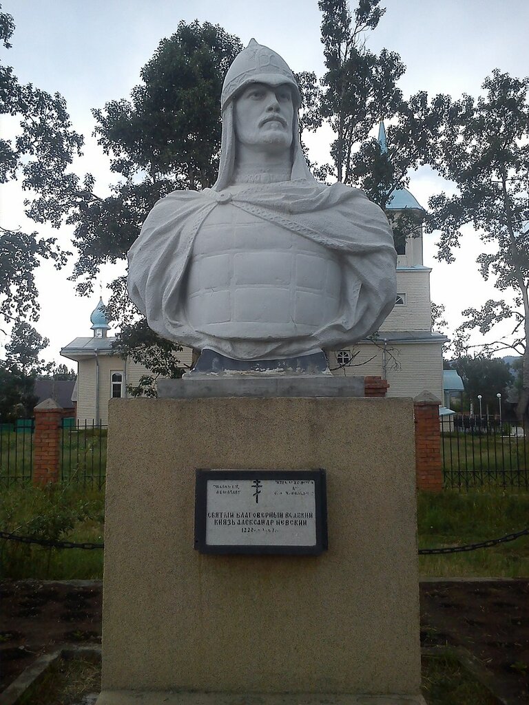 Anıt, heykel Александр Невский, Zakamensk, foto