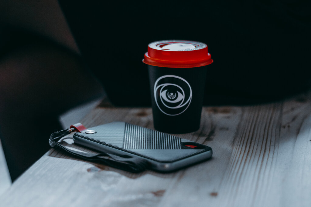 Kahve dükkanları Vizhu Coffee, Kaliningrad, foto