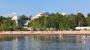 Sestroretsk Beach (St. Petersburg, Sestroretsk, istoricheskiy rayon Kanonerka), plaj  Sestroretsk'ten