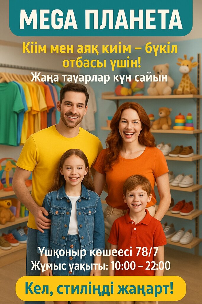 Giyim mağazası Mega Planeta, Almatı eyaleti, foto