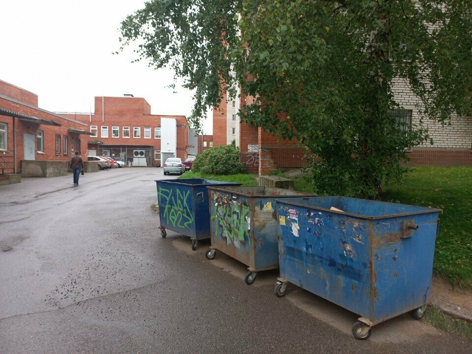 Ayrı çöp toplama noktası Точка сбора мусора, Sosnoviy Bor, foto