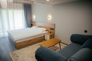 Iguana Boutique Hotel (Republic of Altai, Chemalskiy rayon, Elekmonarskoye selskoye poseleniye, territoriya Urochishche Ust-Sulda, 3), otel  Altay Cumhuriyeti'nden