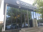 Global coffee (Tamerlan tas joly No:2/1), kahve dükkanları  Çimkent'ten (Şımkent'ten)