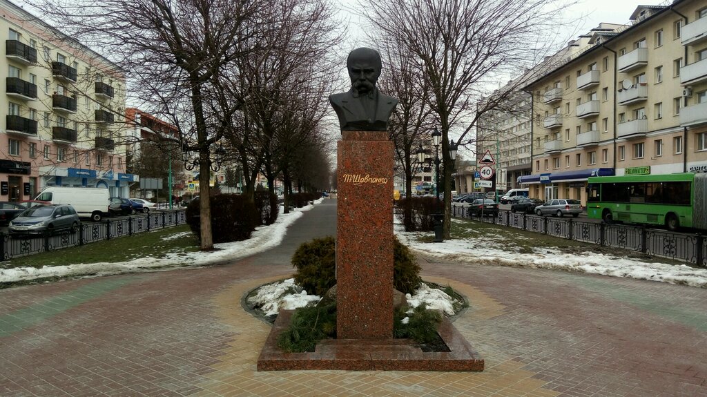 Anıt, heykel Т.Г. Шевченко, Brest, foto