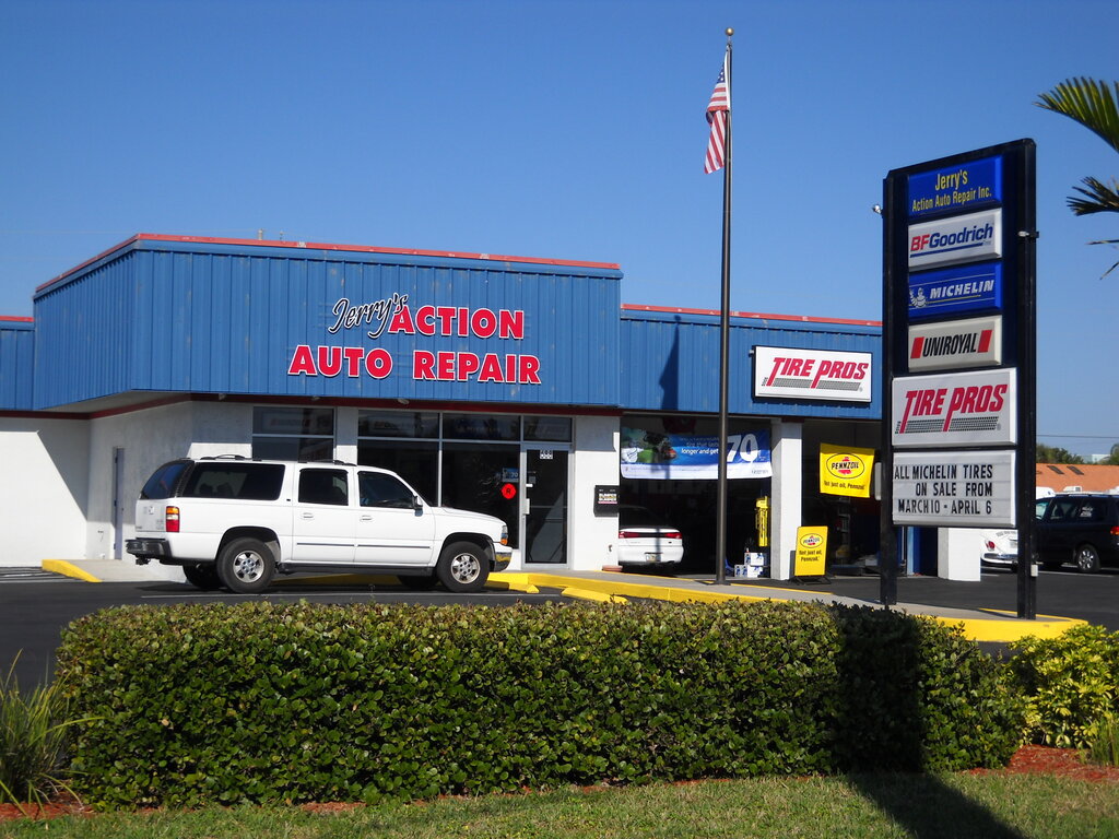 Express yağ değişim noktası Jerry's Action Auto Repair, Florida Eyaleti, foto