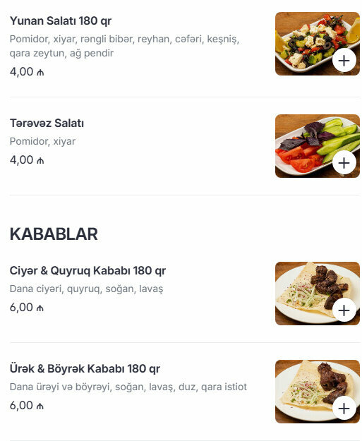 Fast food Dadlı kabab evi, Bakü, foto