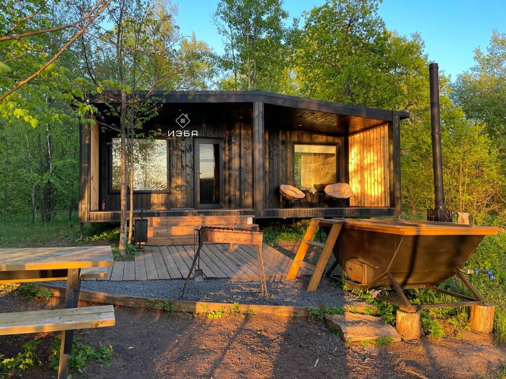 Yazlık ev inşaatı Izba, Cheboksary, foto