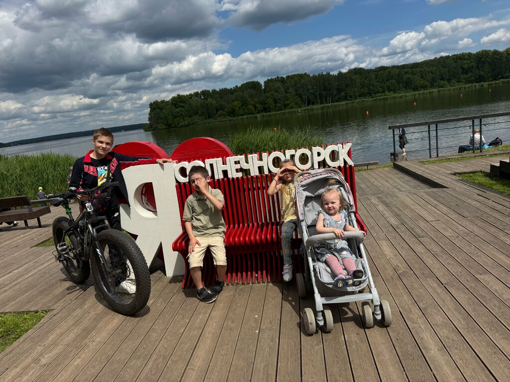 Dekorasyon ve süsleme, onur panosu Я люблю Солнечногорск, Solneçnogorsk, foto