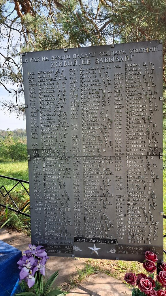 Anıt, heykel Братское захоронение воинов Советской Армии, погибших в 1944 году, Pskovskaya oblastı, foto