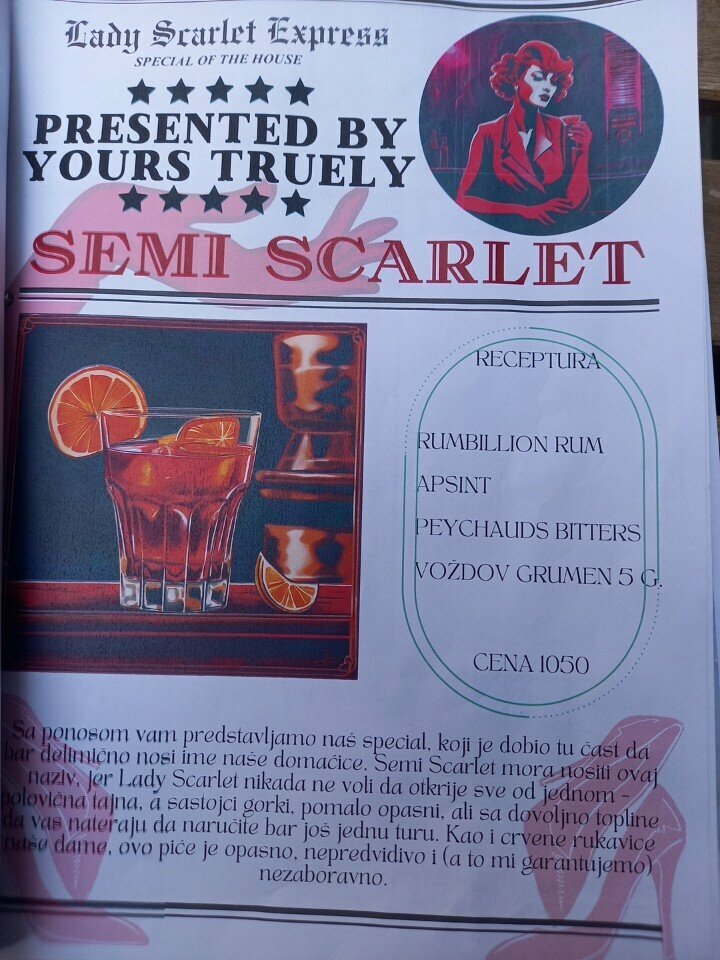 Bar Lady Scarlet, Belgrad, foto