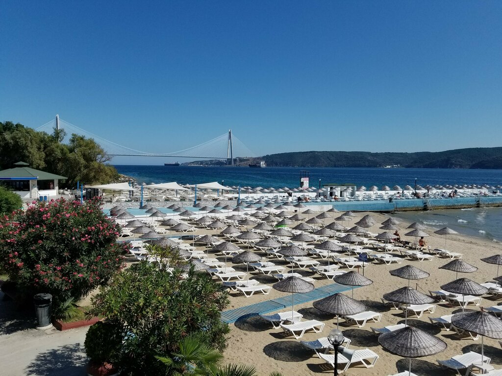 Plaj Sarıyer Plajı, İstanbul, foto