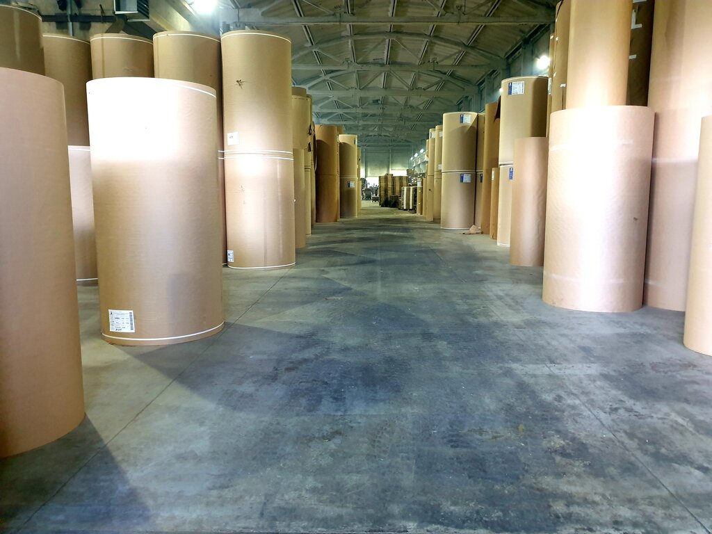 Geri dönüşüm maddeleri The First Cardboard Factory of the Volga Region, Balakovo, foto