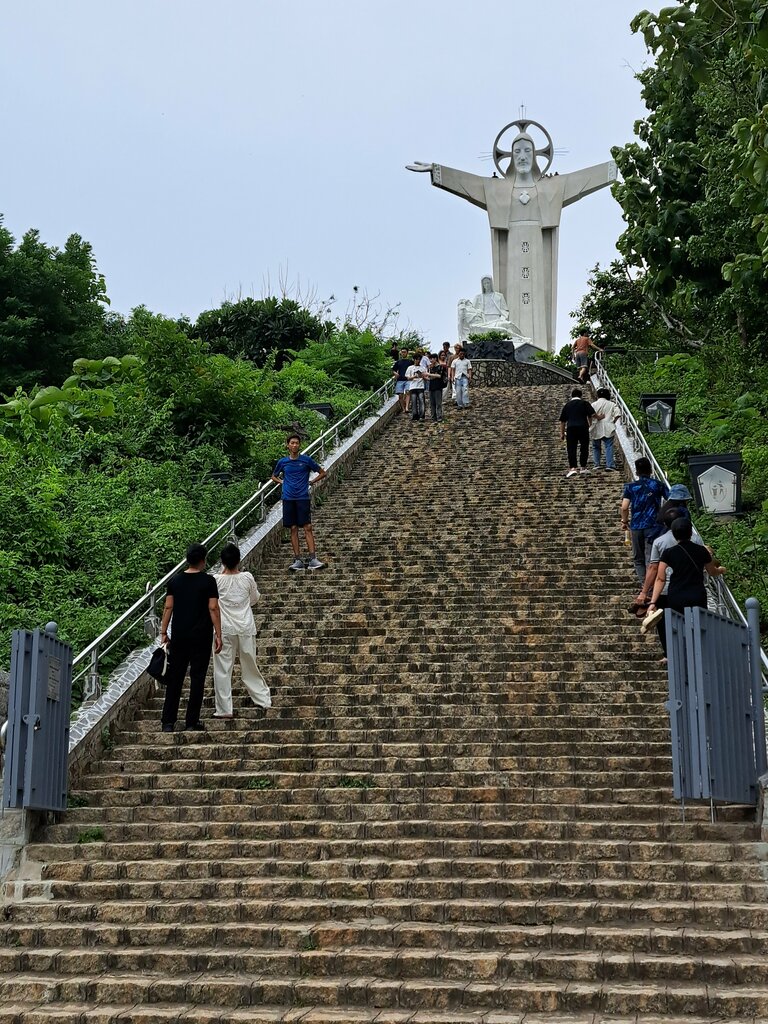 Park, sokak heykeli Christ of Vung Tau, Vung Tau, foto