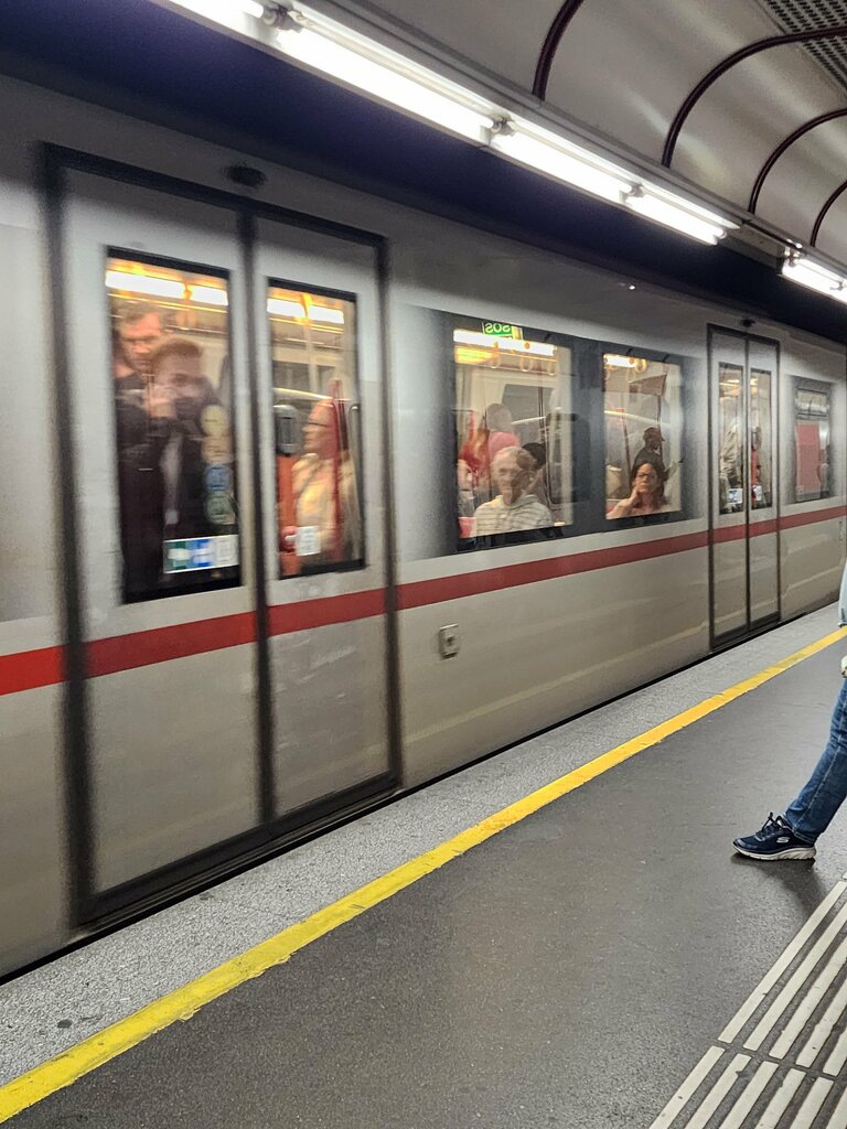 Toplu taşıma durağı Schwedenplatz, Viyana, foto