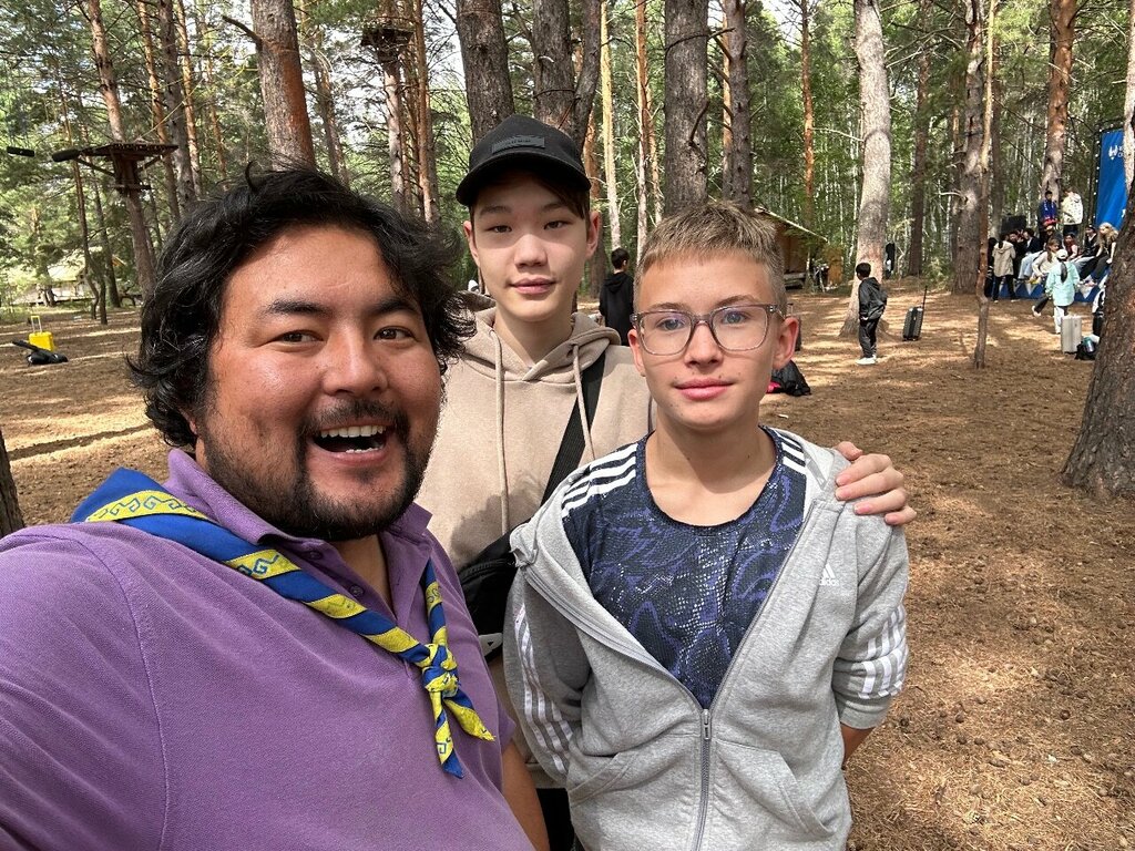 Yaz kampı Scout Camp, Akmola eyaleti, foto