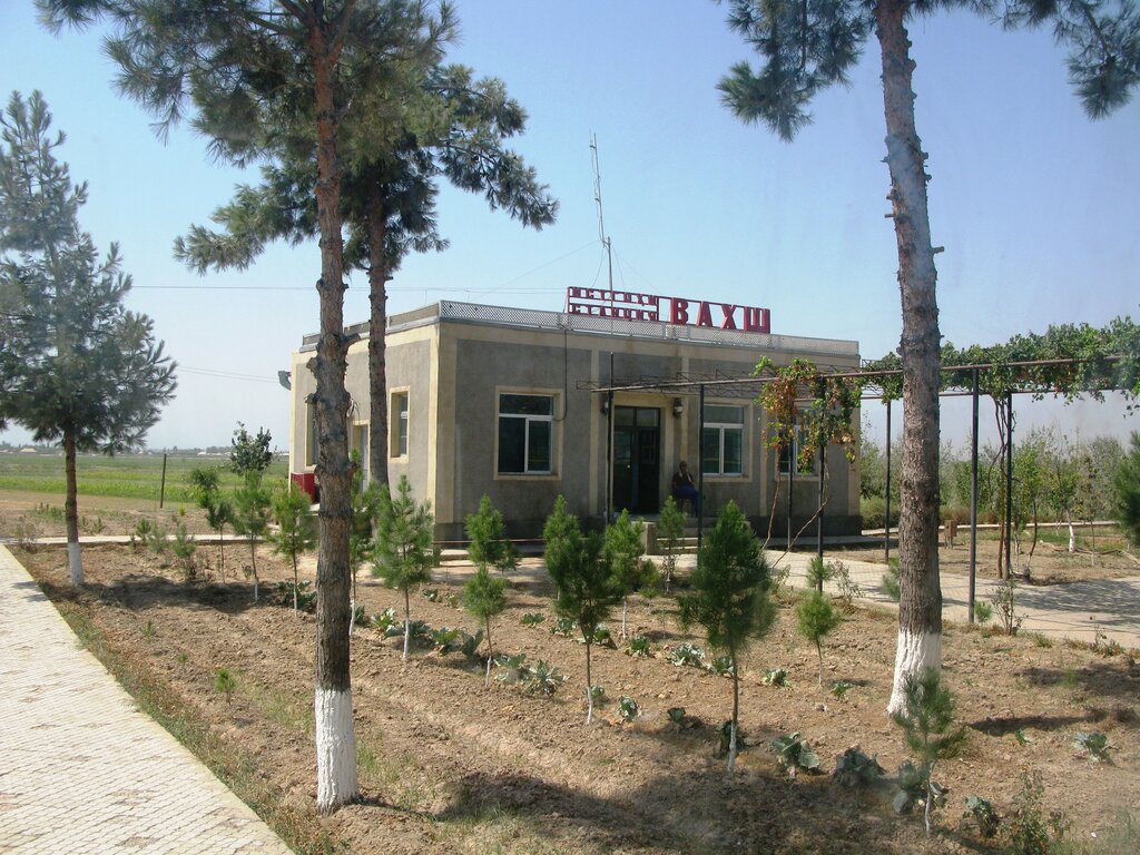 Tren istasyonu станция Вахш, Hetlân (Hatlon) ili, foto