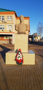 Nikolay K. Boshnyak (Khabarovsk Territory, Sovetskaya Gavan, skver imeni N.K. Boshnyaka), anıt, heykel  Sovetskaya Gavan'dan