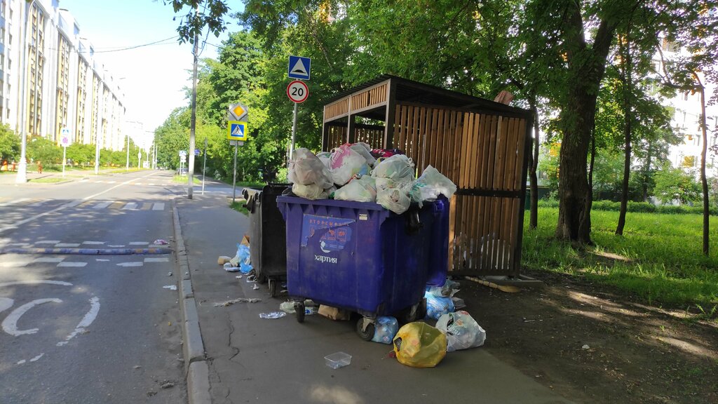 Çöp alanları Trash and garbage disposal area, Moskova, foto