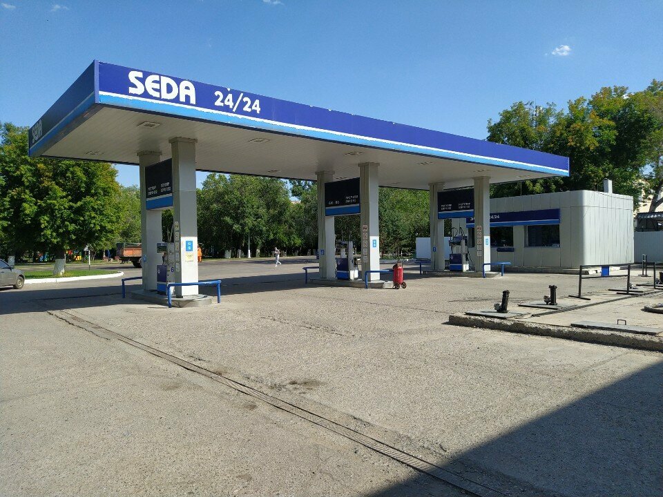 Benzin istasyonu Seda, Karağandı, foto