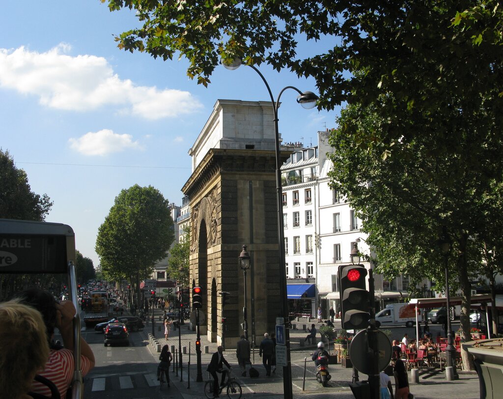 Turistik yerler Porte St-Martin, Paris, foto