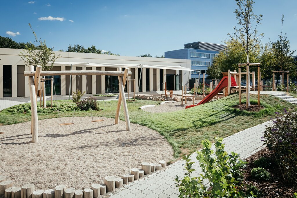 Ortaokul FRÖBEL-Integrationskindergarten Am Elsterbecken, Leipzig, foto